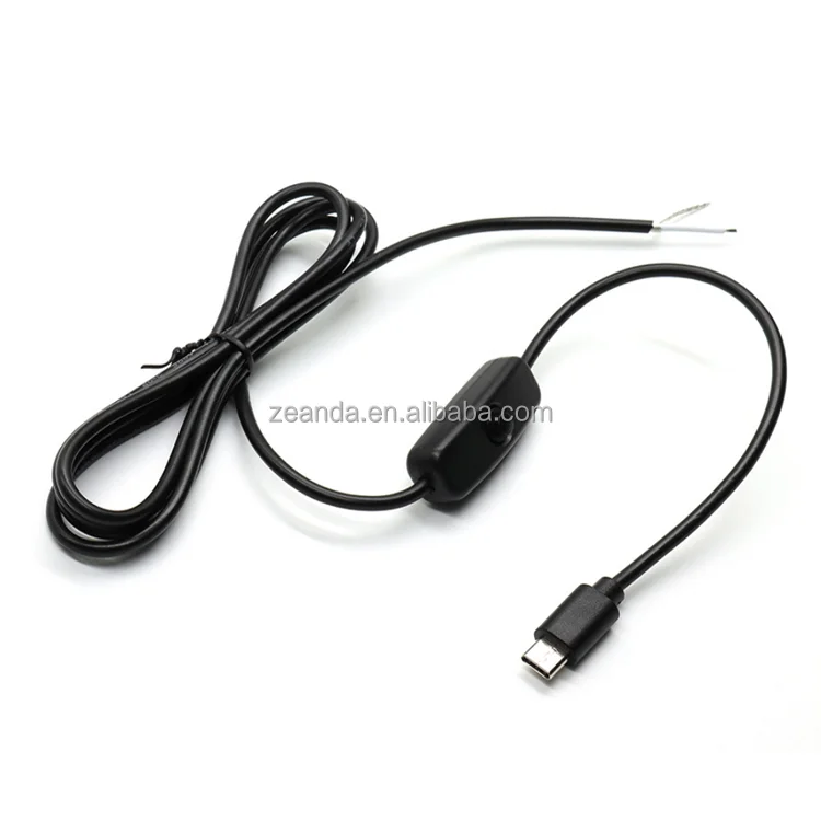 Customized Type C USB Power Extension Cable LED Compatible Float Switch ...