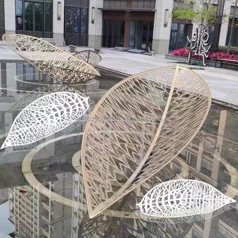 Customized Large Outdoor Fiberglass Sculpture - Stainless Steel Statue