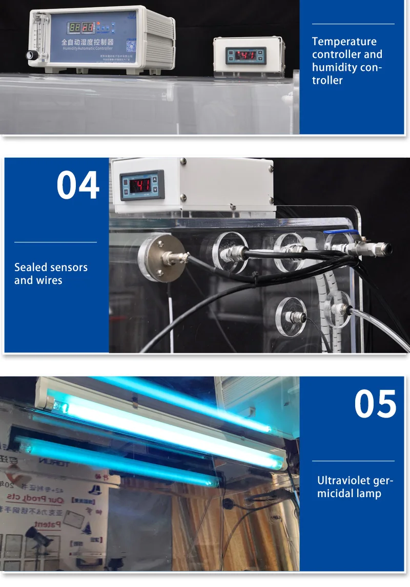 Laboratory Acrylic Argon Gas Inert Atmosphere Isolation Operation ...