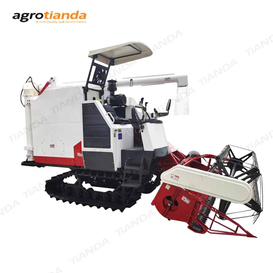 New Combined Grain Harvester with Cabin for Corn Featuring Core Components Engine Gearbox Gear ...