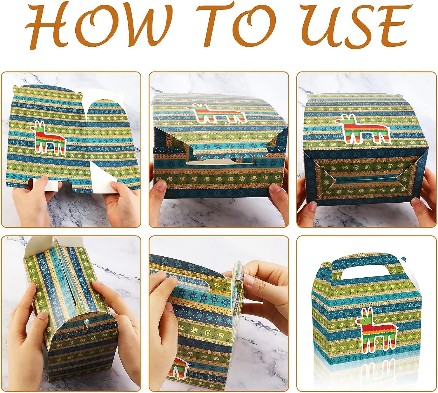 12Pcs Mexican Fiesta Treat Boxes Mexican Themed Goodie Boxes Mexican ...