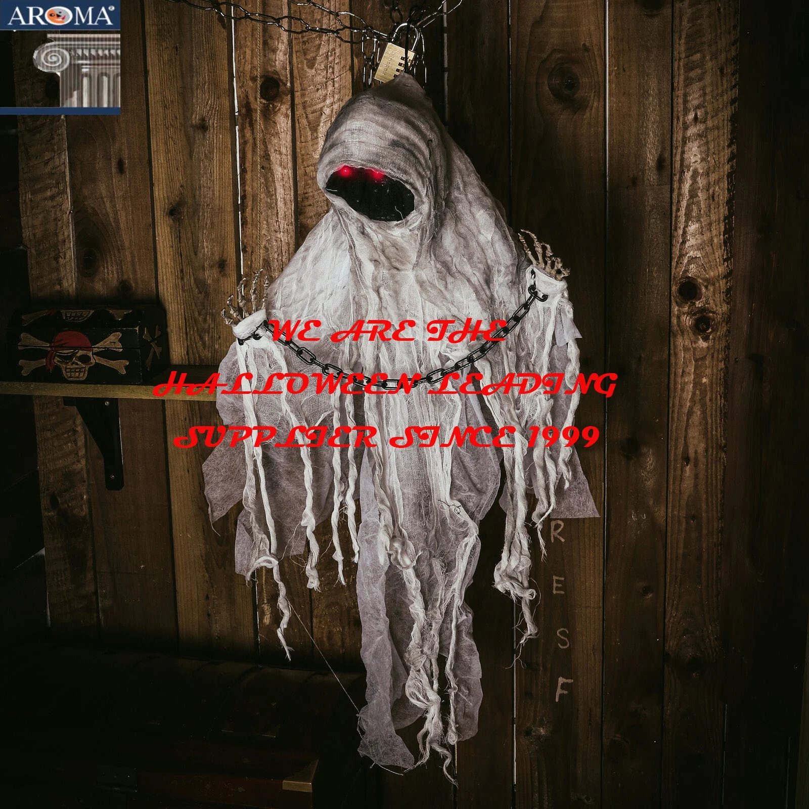Halloween Hanging Decorations - Animated Faceless Ghost
