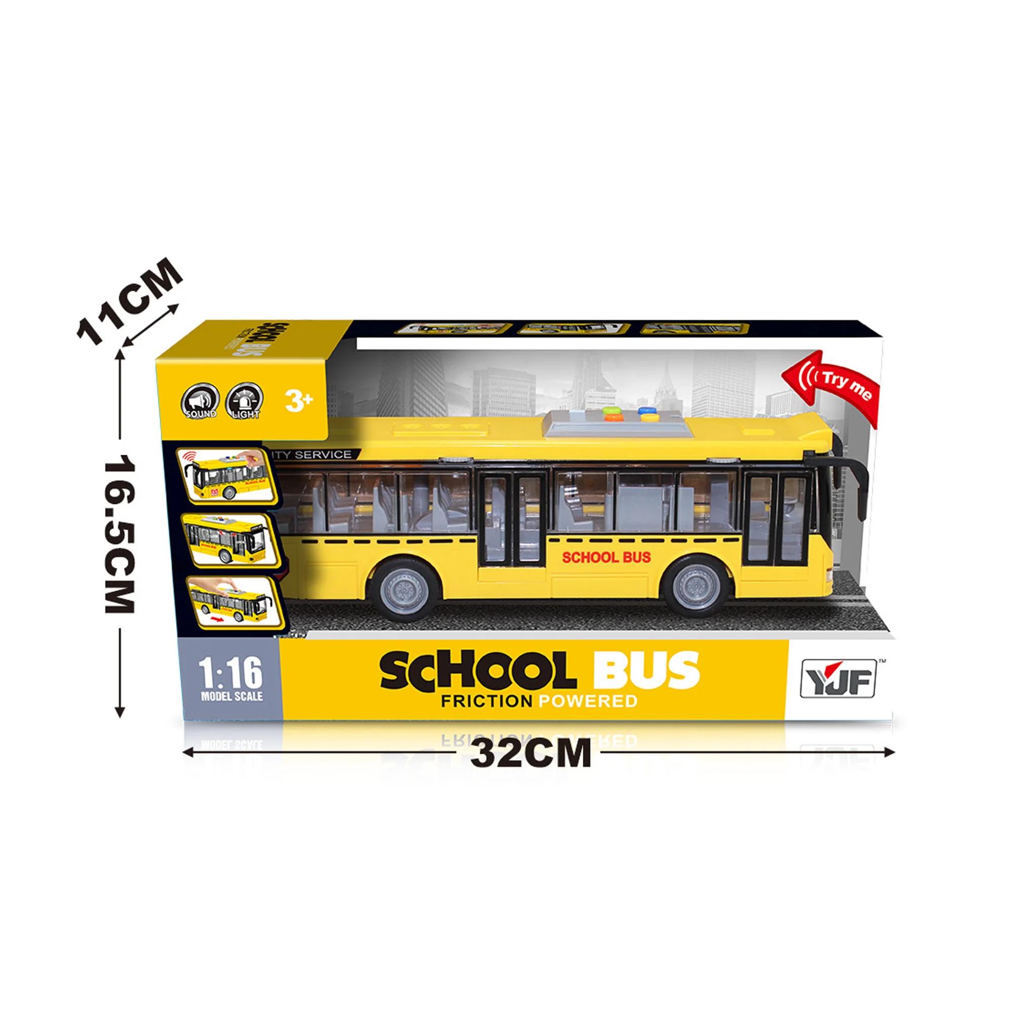 1:16 Campus Bus Educational Toy For Stimulating Imagination And ...