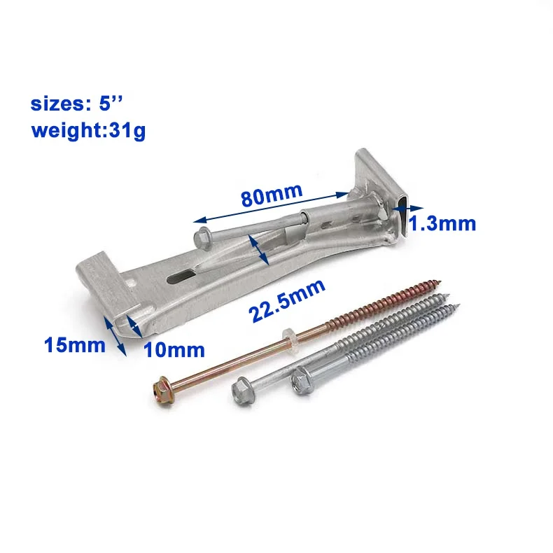 Construction Accessories Aluminum Seamless 5 Inch Gutter Hidden Hanger ...
