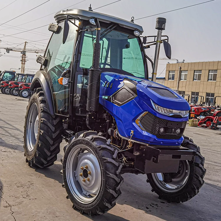 70hp Traktor 4x4 Wheeled Farm Tractor Trucks Lawn Mower Tractor Farming Equipment Traktor 4x4 ...