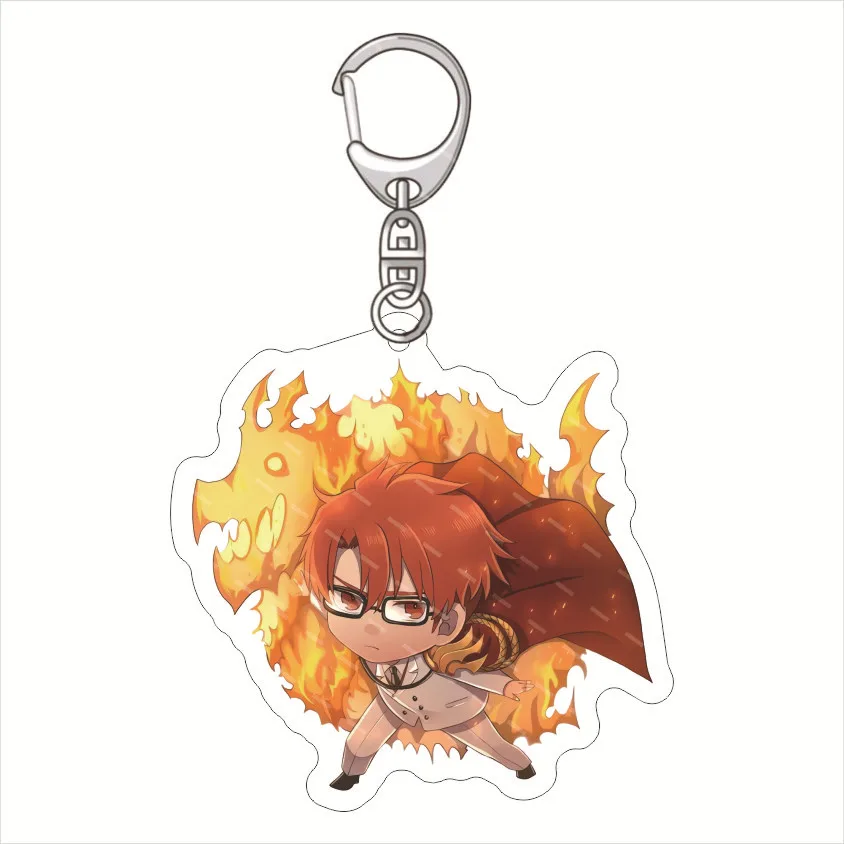 10 Color New Anime Solo Leveling Transparent Acrylic Keychains Key Ring ...