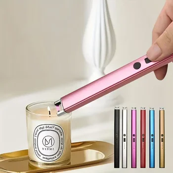 Flameless Customizable Arc Lighter Logo Neck Long Design Grill Lighter ...