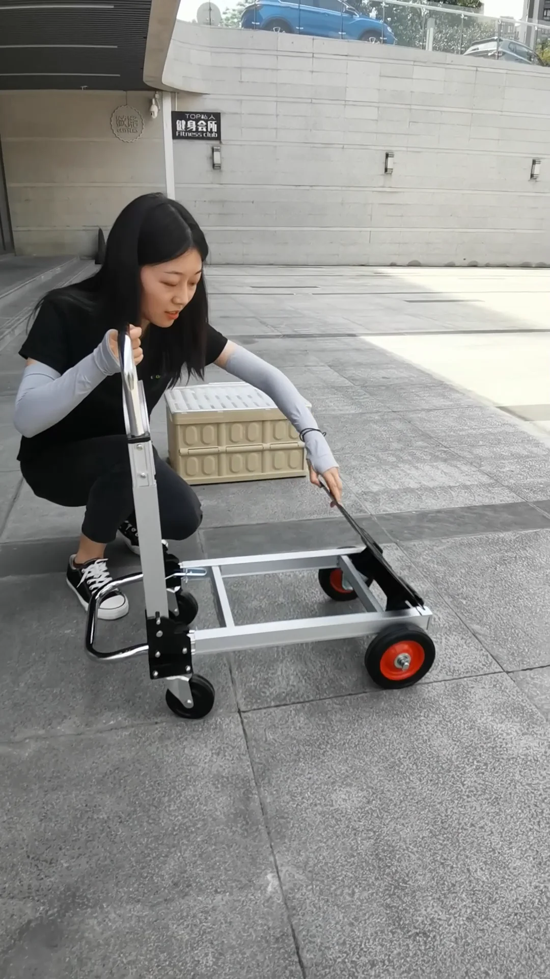 Folding Hand Cart Aluminium Trolley Cart Industrial Hand Carts Trolleys ...
