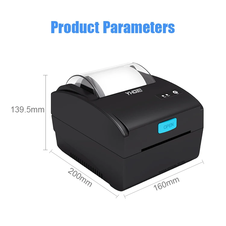 Goods Package Barcode Label Printer Direct Thermal Type Label Printer ...