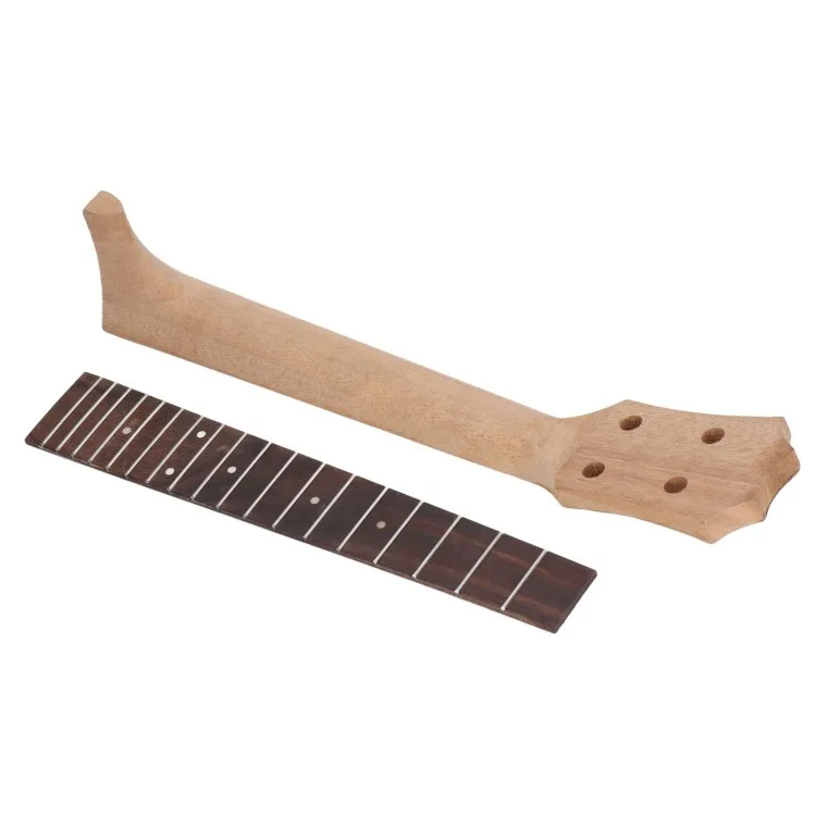 Ukulele Fretboard Neck Set Rosewood Okoume Wood Fingerboard Replacement ...