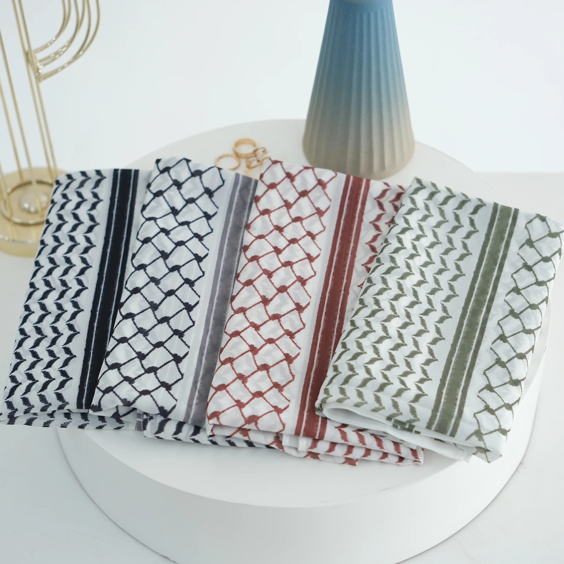 Loriya Chador Keffiyeh Hijab - Elegant Muslim Women Scarf