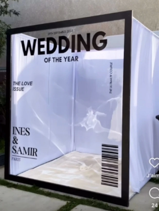 Custom Magazine Photo Booth Box - Perfect for Wedding Events