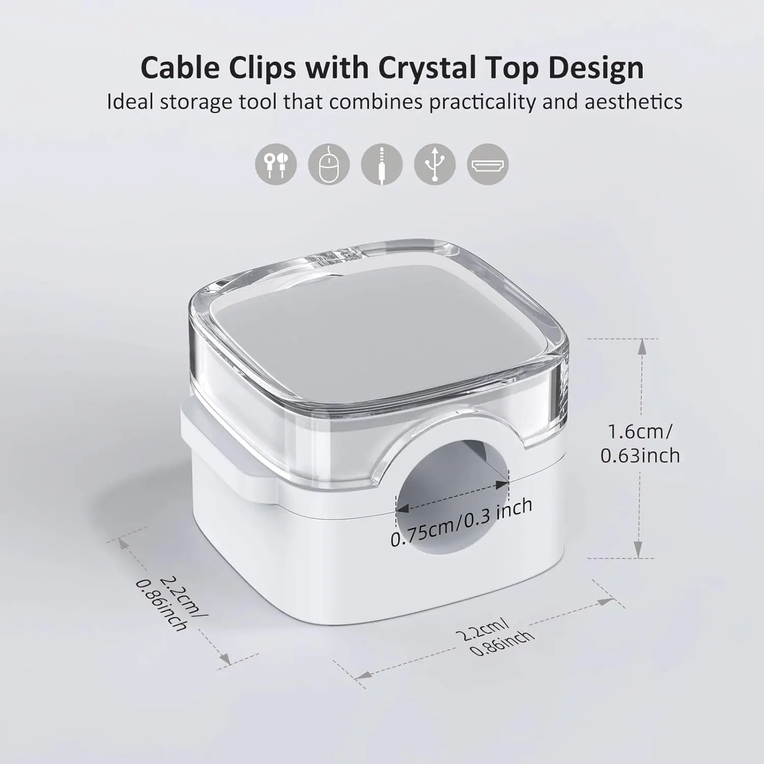 Magnetic Cable Clips Phone Cord Holder for Nightstand Organizer Mini ...