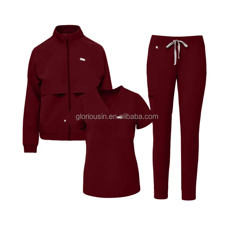 Gloriousln Jumper Scrub Uniforms Sets for Women - Fashionable & Functional