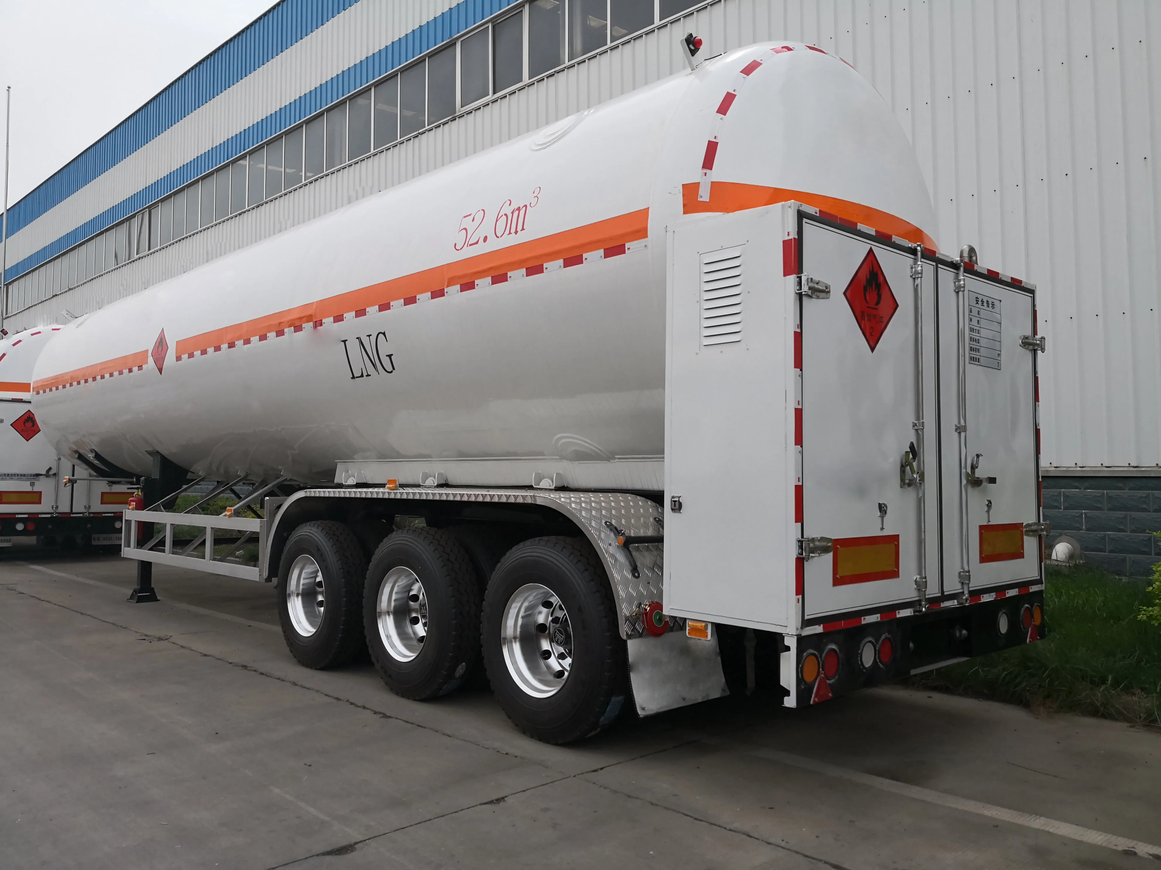 Lng Transport Truck Tank Semi Trailer Liquid Nitrogen Trailer For Sale ...