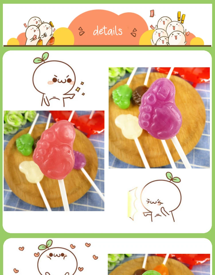 Foot Shaped Lollipops - Fruity Hard Candy by ChupaChups | Multi-Colored ...