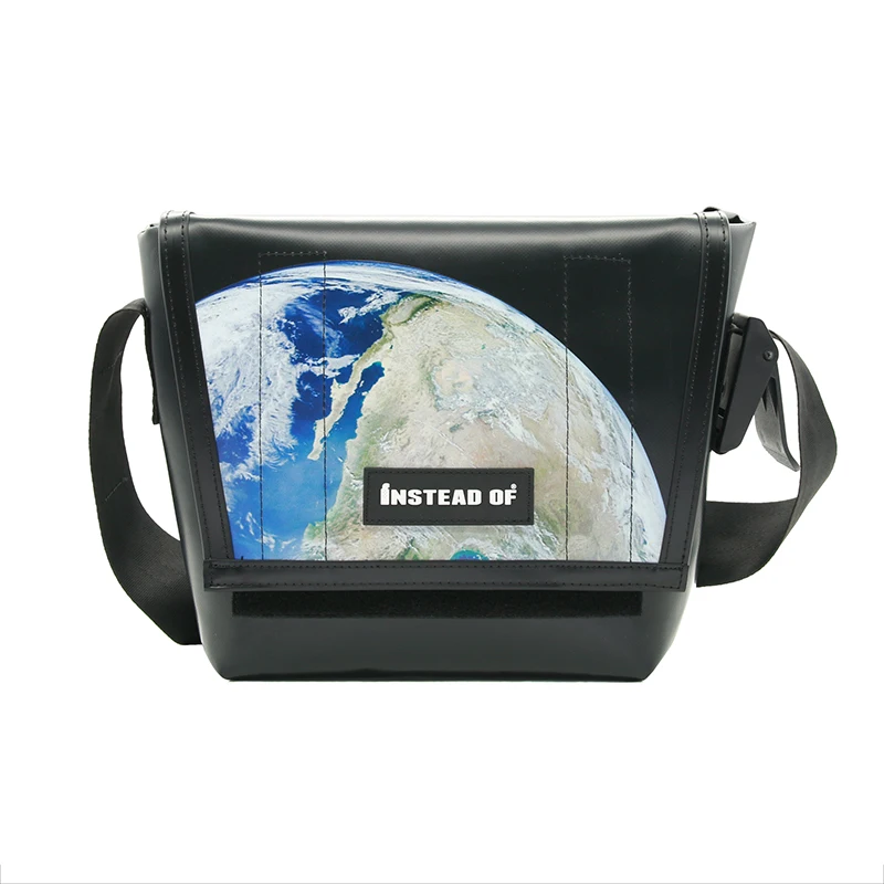 Truck Tarpaulin Brand Pvc Leather Expandable Tarp Shoulder Bag Men's ...