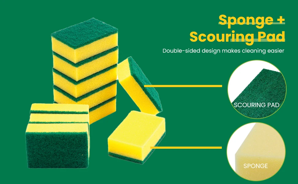 Foamstar Cleaning Sponge Dishes Pan Scrubbing Dish Washing Sponges ...