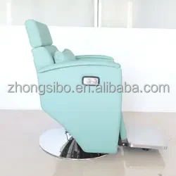 Red Electric Inverted Back Salon Barber Chair With Large Pump ...