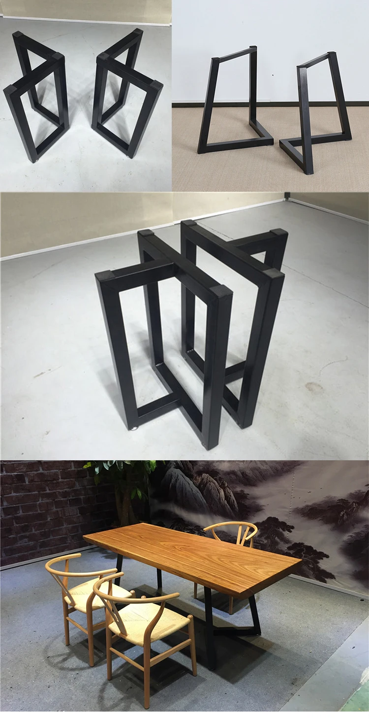 Modern Decorative Metal Cast Iron Coffee Metal Table Frame Dining ...