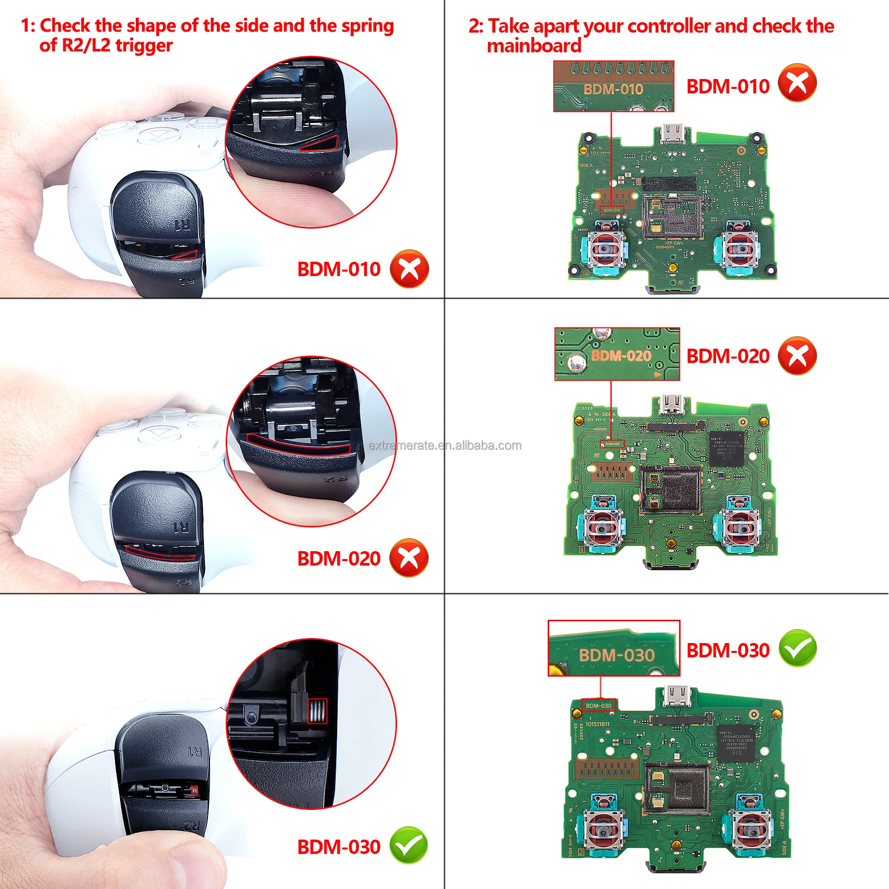Extremerate Strong Version Face Buttons Mouse Click And Micro Switch Hair Trigger Kit Whole