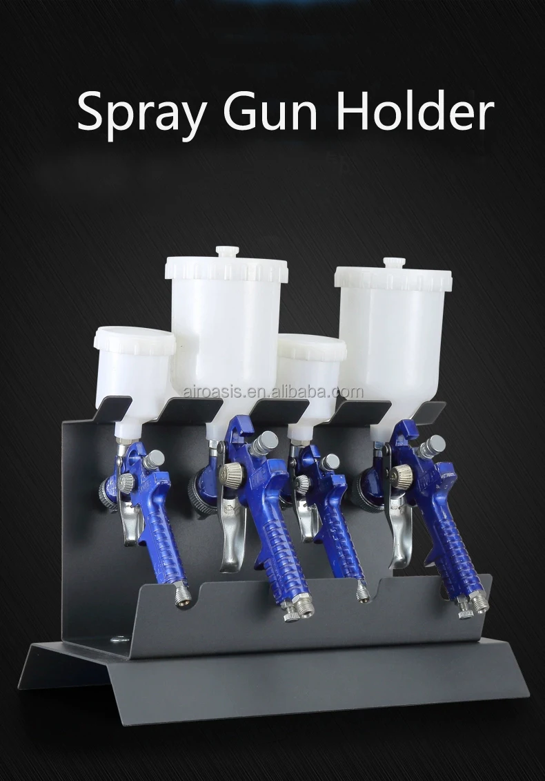 Paint Spray Gun Holder/feed Paint Gun Stand Wall Mount Gravity Spray ...