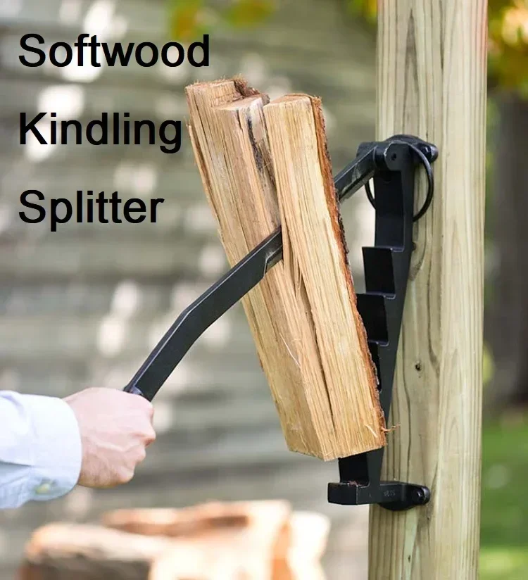Wall Mounted Kindling - Efficient Wood Splitting Tool