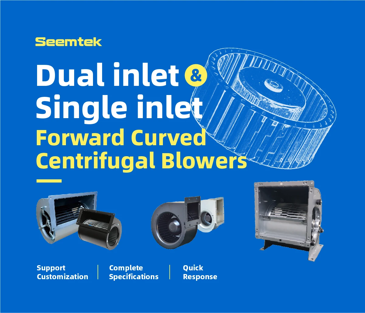 Seemtek 133mm BLDC Dual Inlet Centrifugal Fans Blowers Low Noise ...