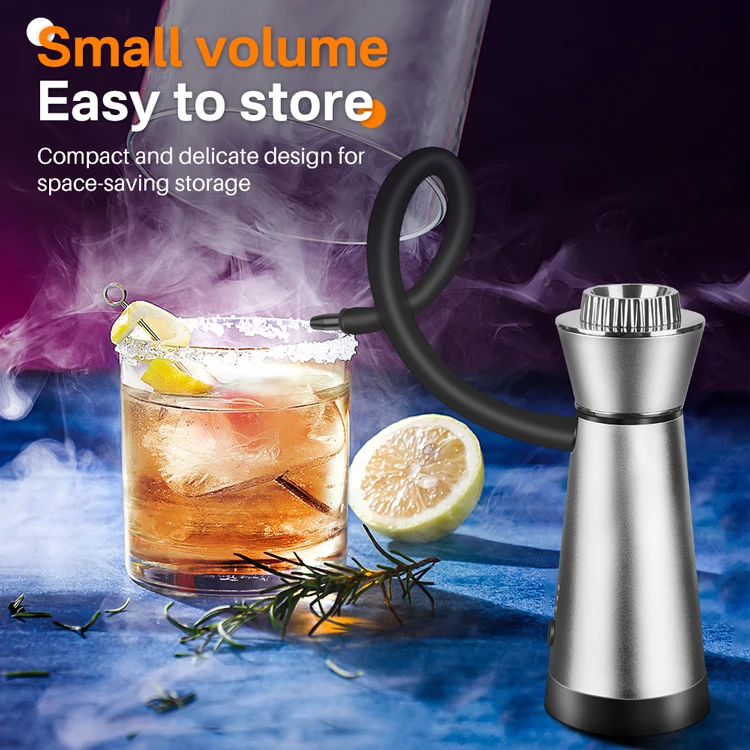 BORUIT Cocktail Smoker Portable Smoking Gun Smoke Infuser Handheld Food ...