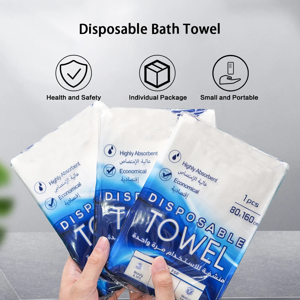 Custom Individually Packed Disposable Bath Towel One Time Use Once ...
