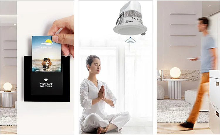 Smart Hotel RCU Solution: RS485 Touch Wall Switch for Smart Lighting ...
