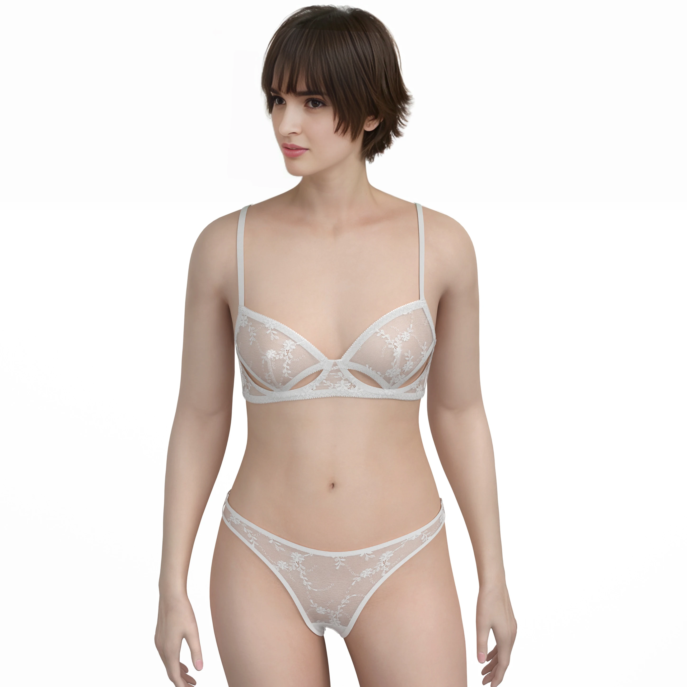 Embroidery Hot Sexy Seamless Women Panties And Bra Set Lace Matching Bra And Panty Set - Buy ...