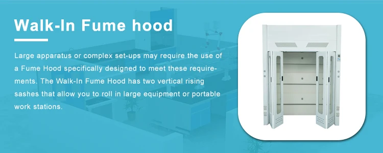 Laboratory Walk-in Fume Hoods - Efficient Chemical Extraction