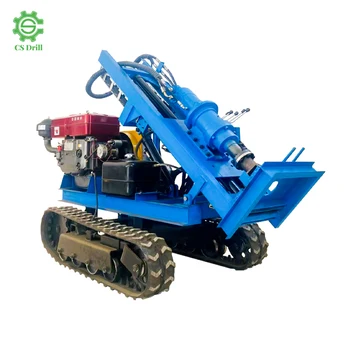 Mini Small Fence Piling Crawler Diesel Pneumatic T Hydraulic Post ...