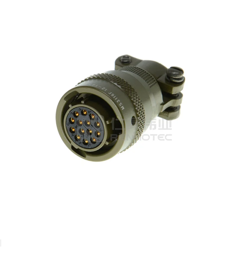 MS3116F12-14P 14 Pin Connector - MIL Spec Industrial Circular Male ...