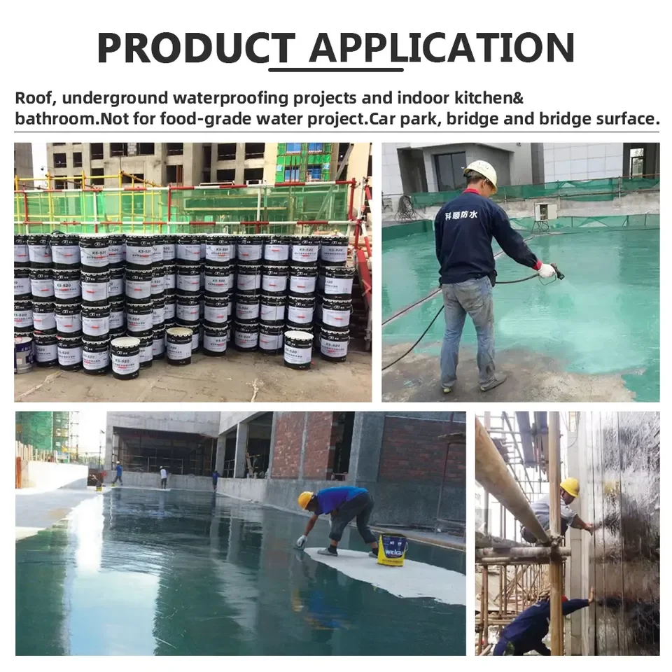 Single-component Polyurethane Waterproof Coating Super Elastic Liquid Waterproofing Material ...