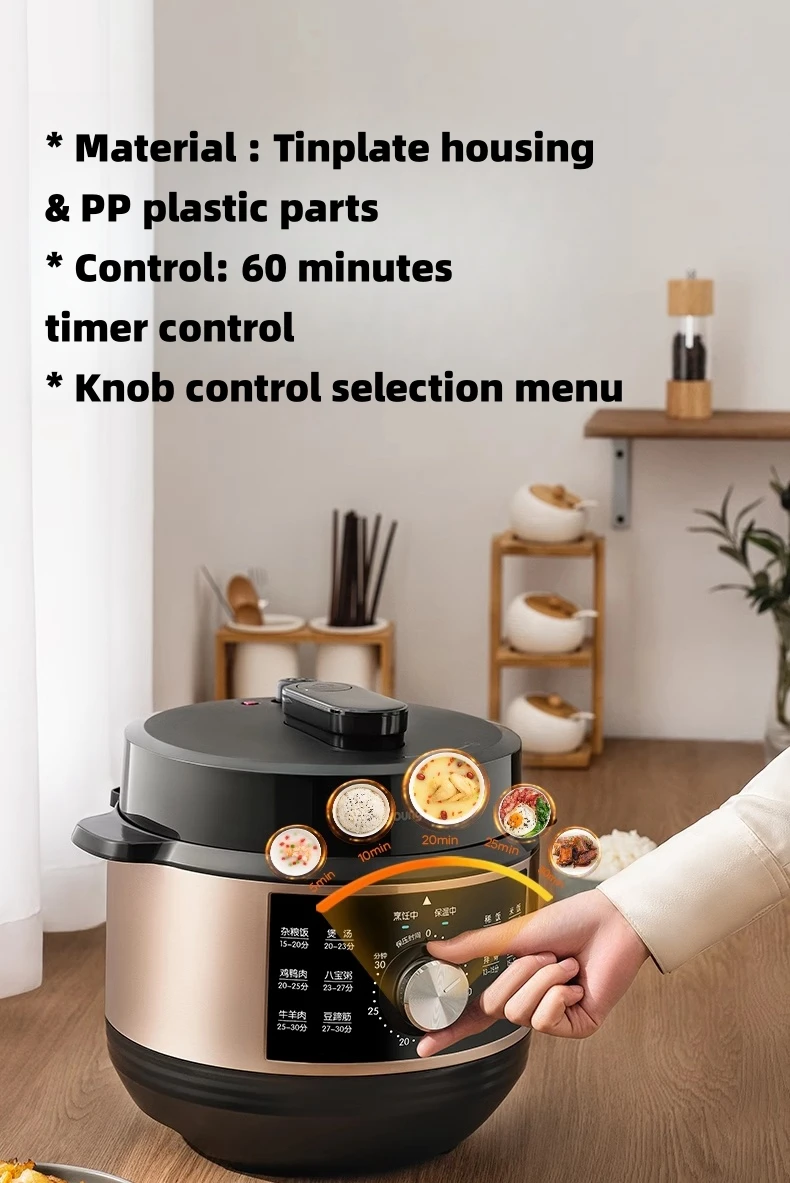 60 minutes timer control custom rice cooker dual use household EU ...