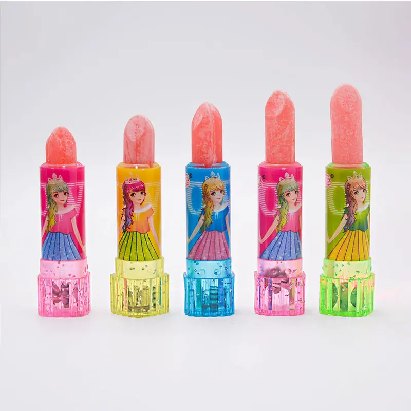 Halal Multiple Fruit Flavor Light Up Lighting Lipstick Lollipop Candy ...