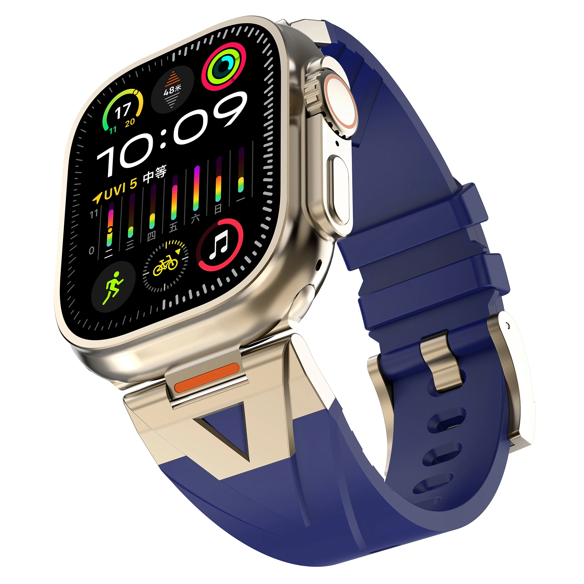 IVANHOE Titanium Color Band for Apple Watch Ultra 49 45mm Series 10 9 8 ...
