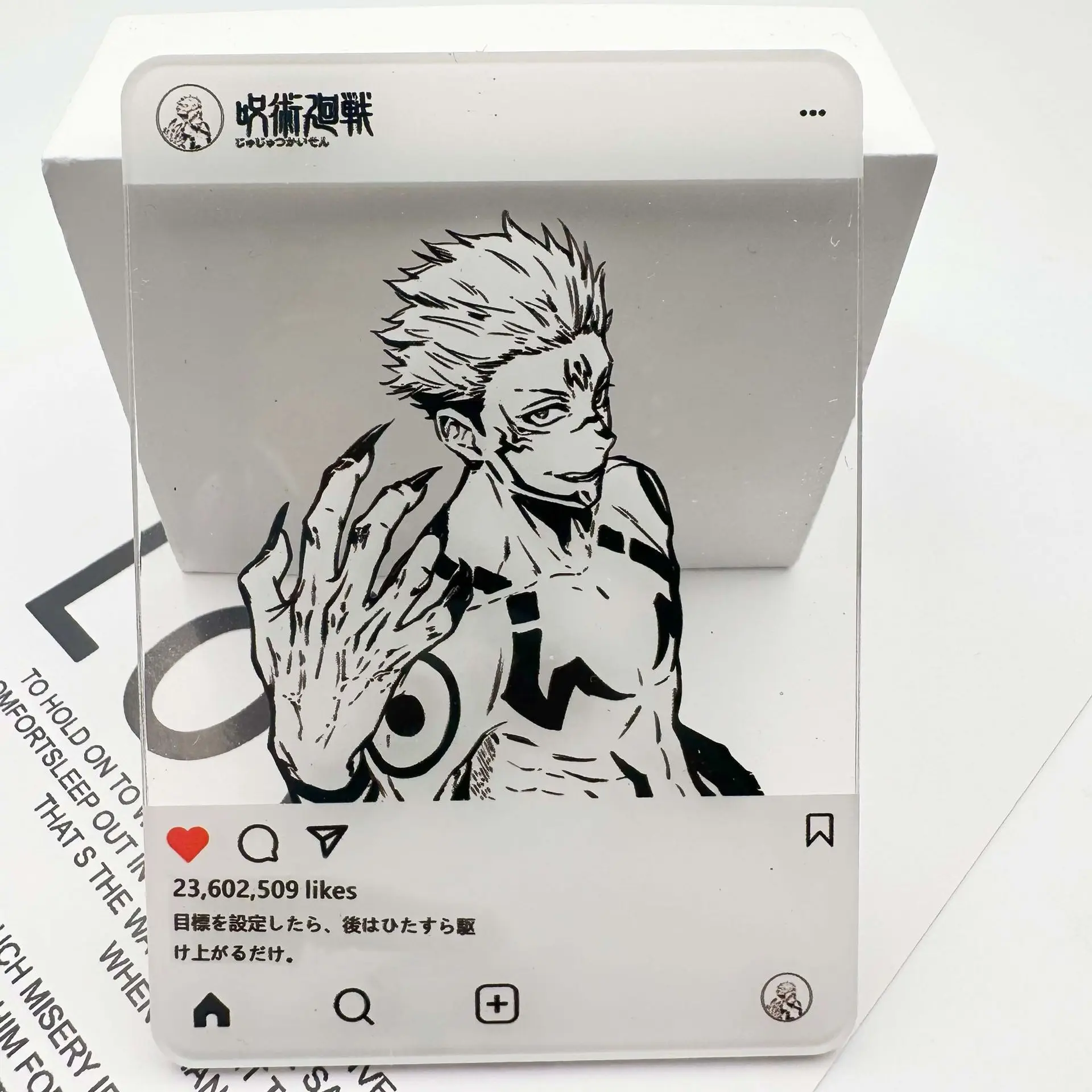 Ryomen Sukuna Acrylic Table Stands - Collectible Anime Figurines