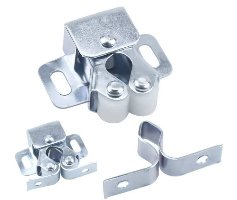 Stainless Steel Metal Zinc Double Roller Catch Magnetic Door Catcher ...