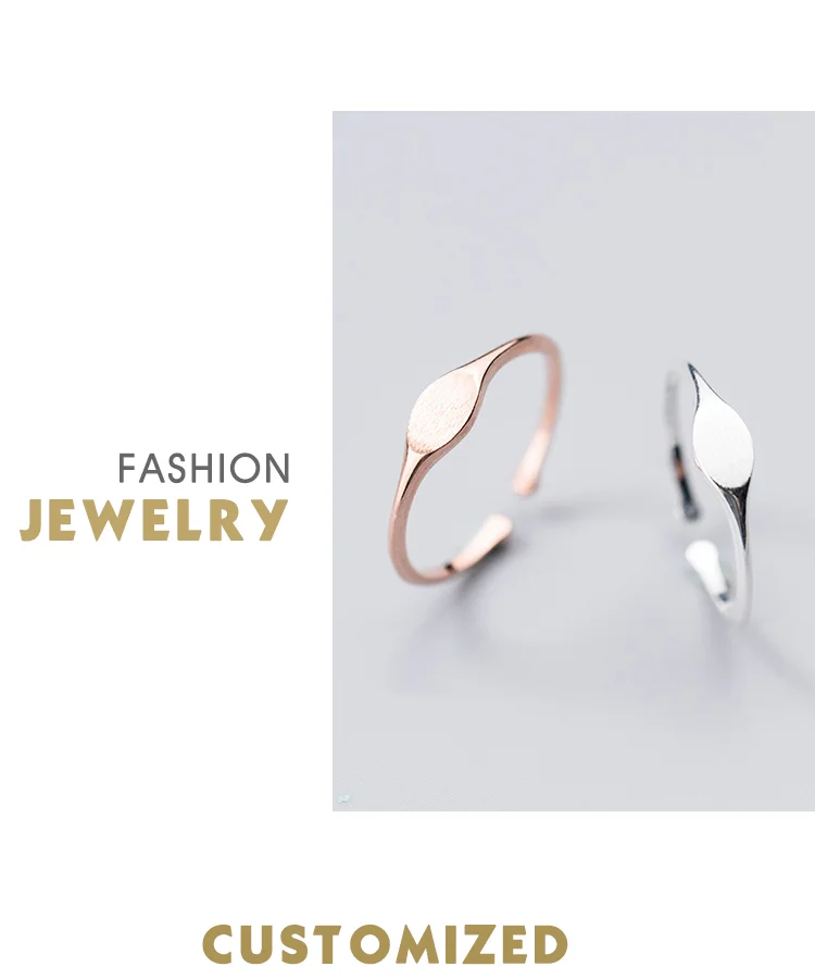 Adjustable 925 Sterling Silver Customizable Laser Engraved Personalized ...