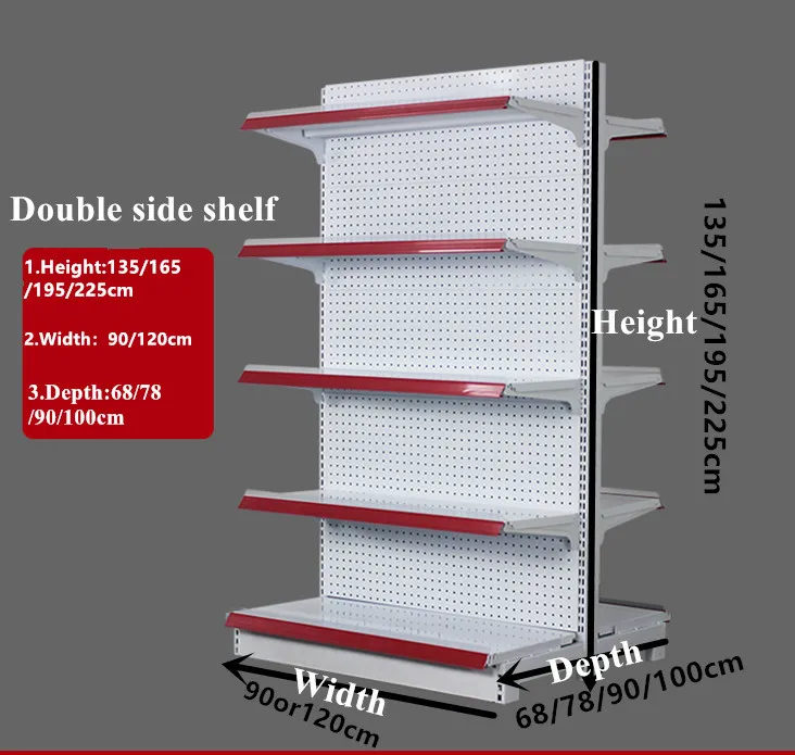 Custom Heavy Duty Iron Metal Shelves for Retail Stores