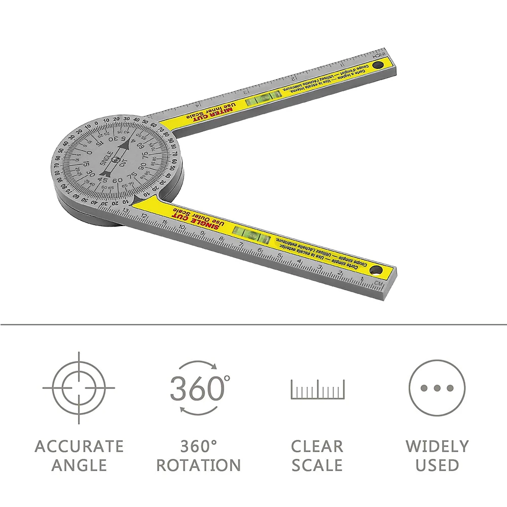 Plastic Protractor Indexer Diy Angle Ruler 360 Degree Angle Ruler ...