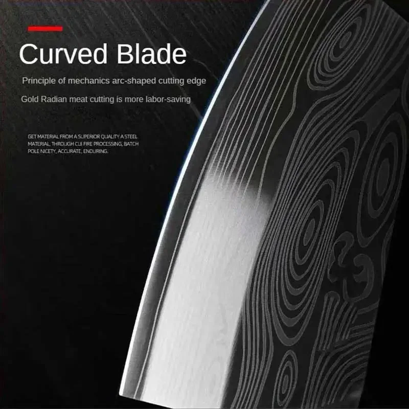 Kitchen Butcher Knife Laser Damascus Japanese Chef Knife Stainless ...