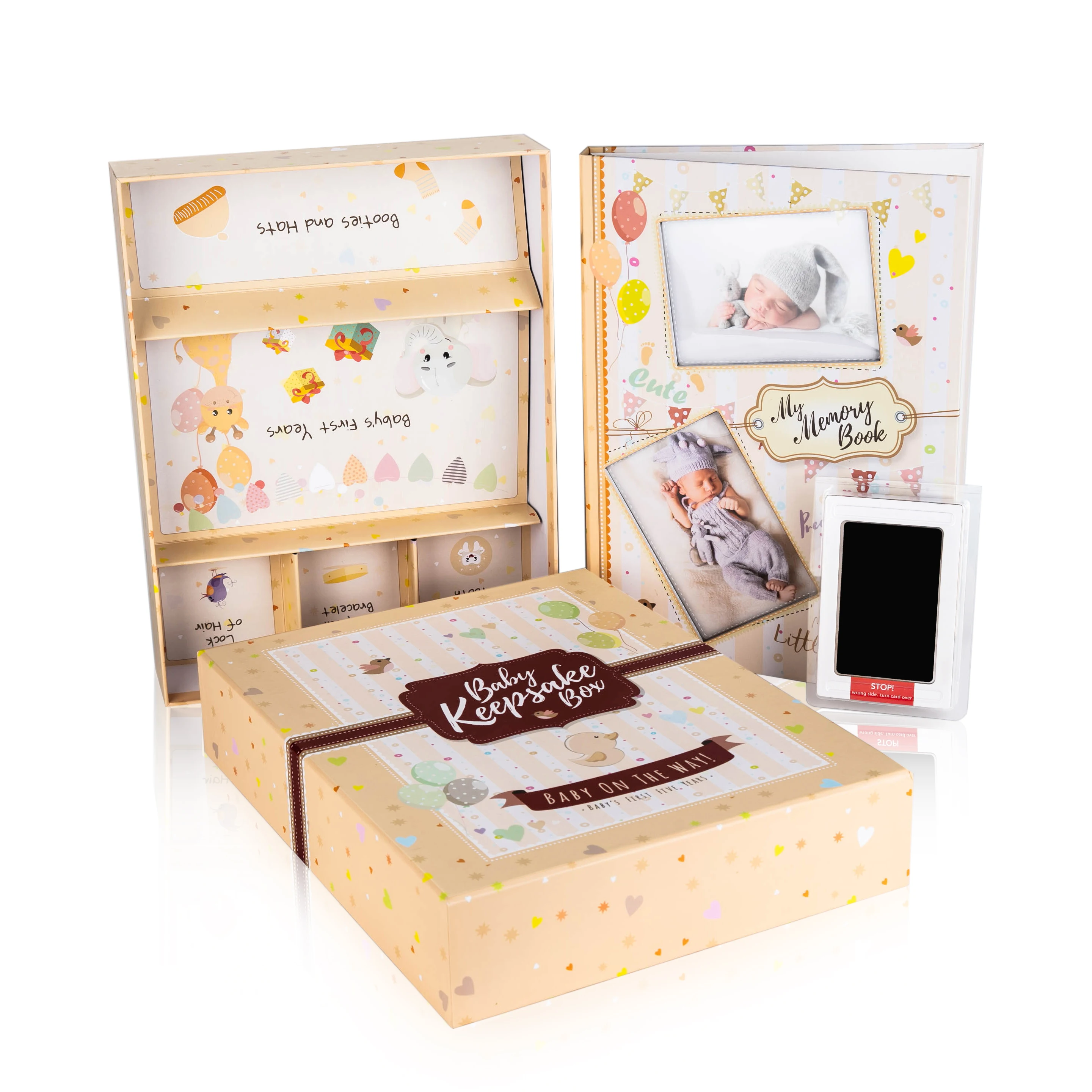Wholesale Gift Packaging Set Milstone Card Footprint Five Year Baby ...