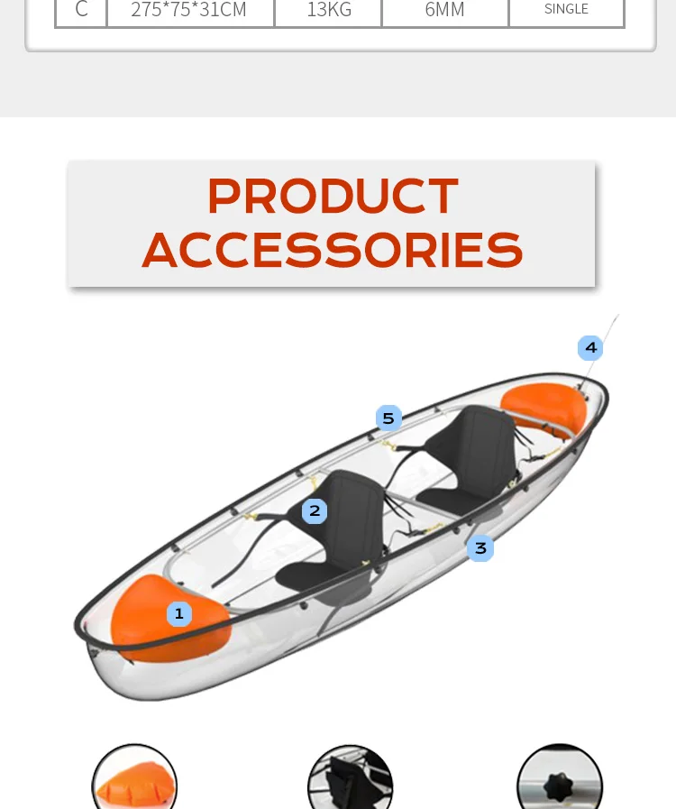 Transparent Canoe Hot Pvc Clear Bottom Paddle Board Fishing Outrigger ...