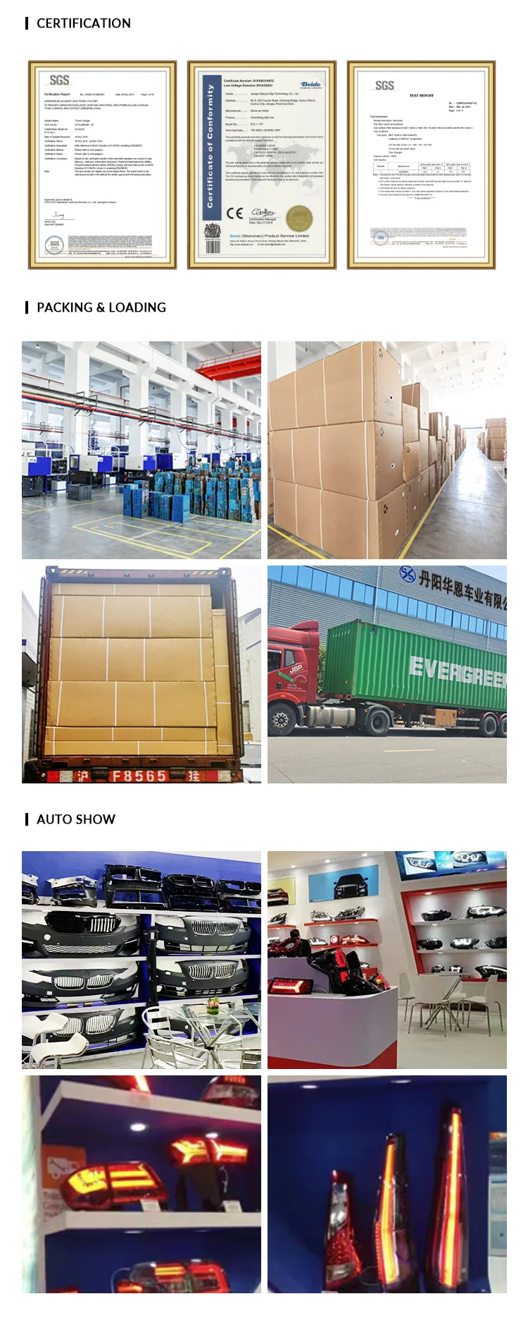 Car Body Kits Front Bumper Spoiler Grille Headlights Car Lamp For ...