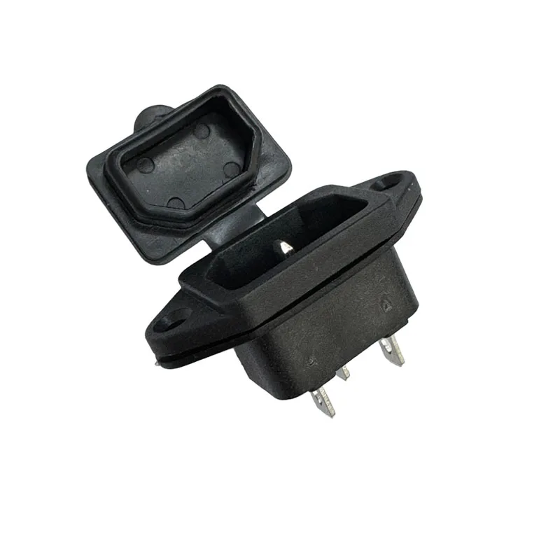 15A 250V IEC C14 Connector Lock - High Quality PBT Material