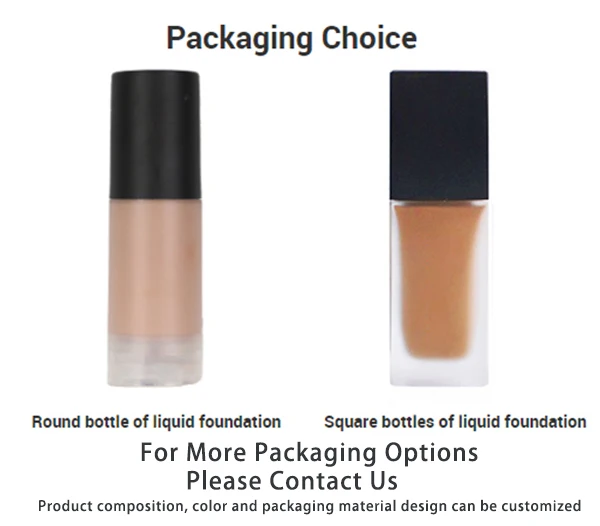 No Logo Liquid Foundation - Matte, Waterproof, Private Label